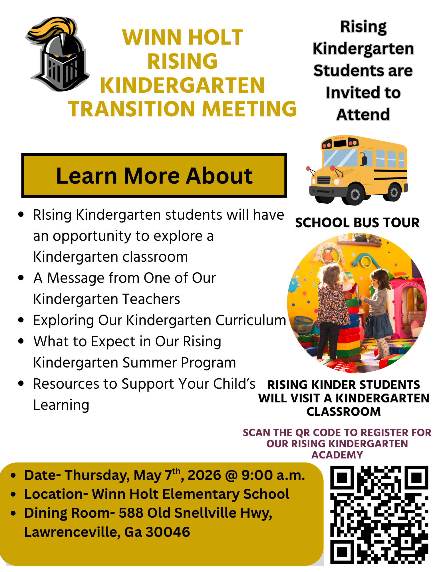 🎒 Rising Kindergarten Transition Meeting & Summer Academy📚 | Post Details